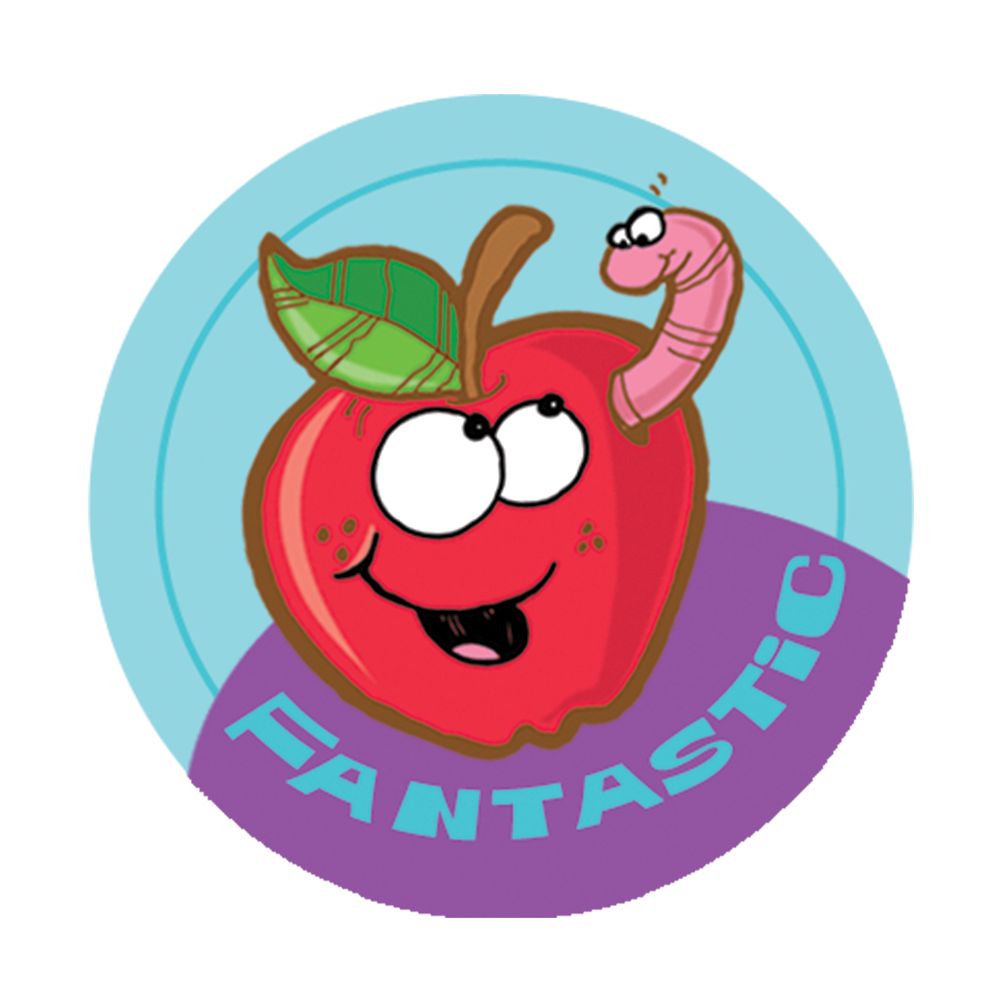 Apple Scratch-N-Sniff Sticker Fun Smelly Stickers for Kids & Teachers ...