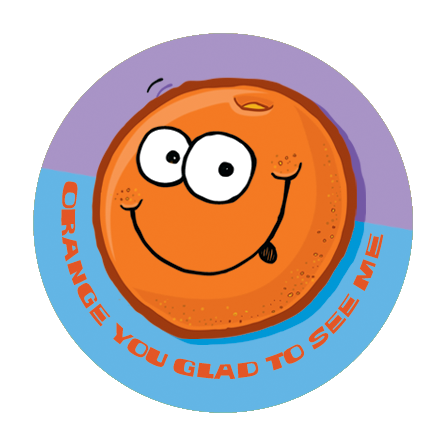 Orange Scratch-N-Sniff Sticker Fun Smelly Stickers for Kids & Teachers ...