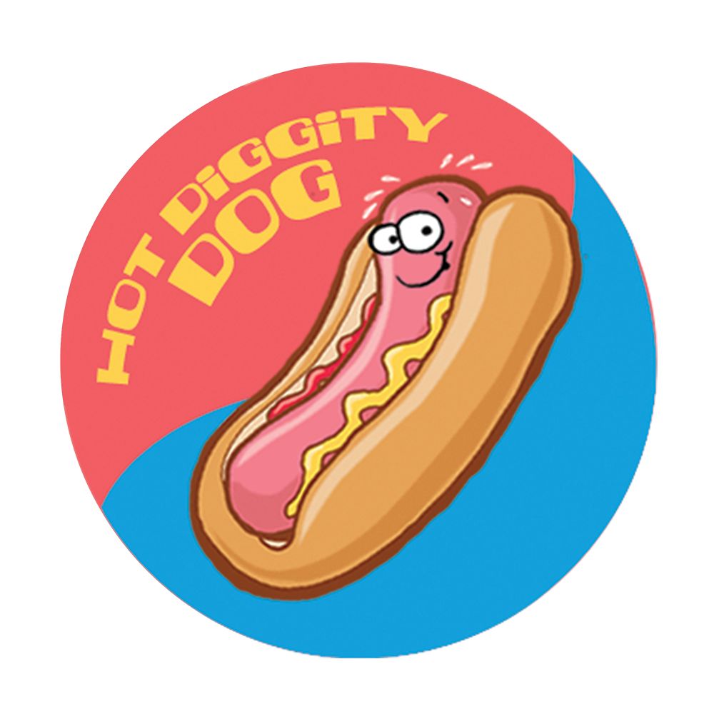 Hot Dog Scratch-N-Sniff Sticker Fun Smelly Stickers for Kids & Teachers ...