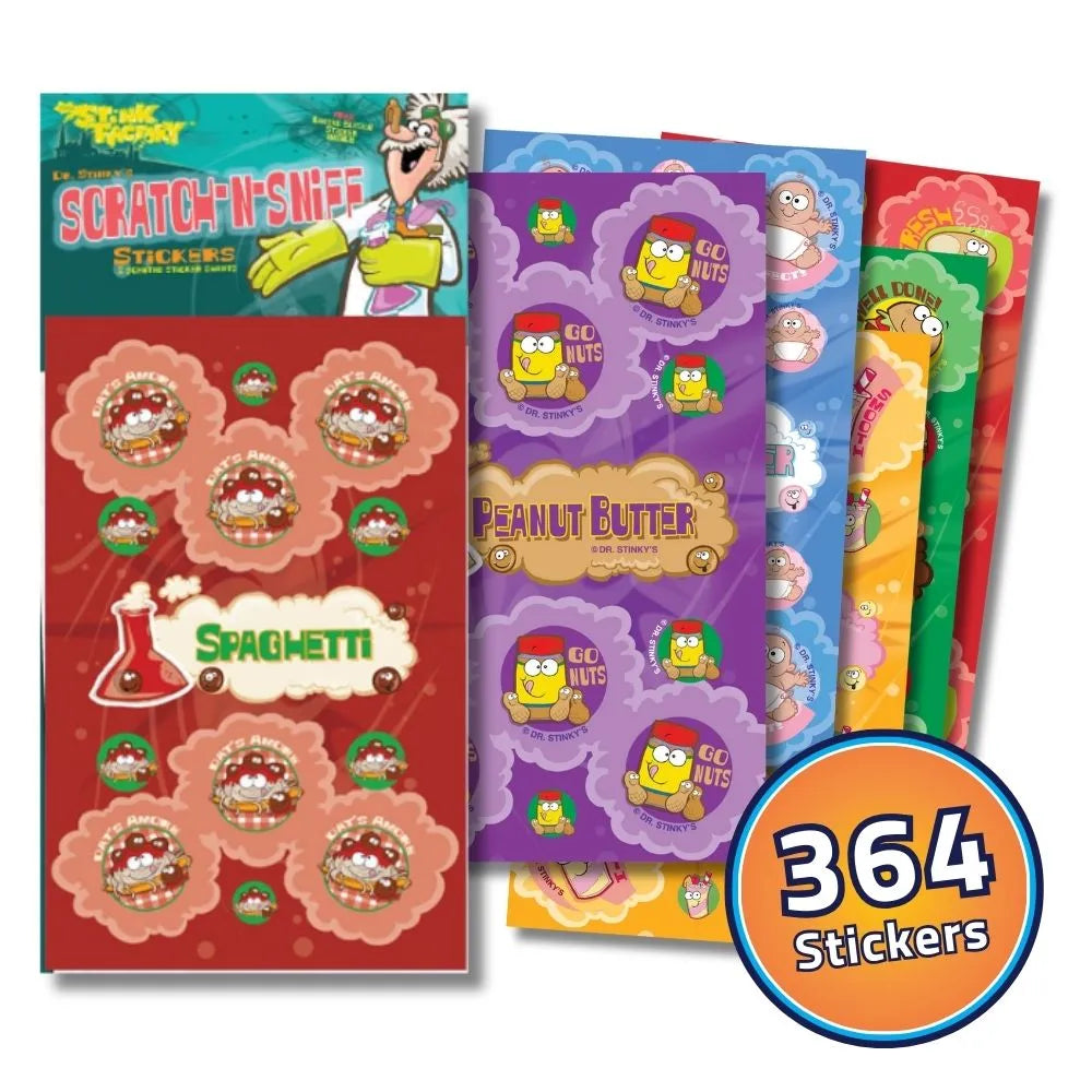 Stink File #4 Scratch and Sniff Sticker Bundle Fun Smelly Stickers for ...