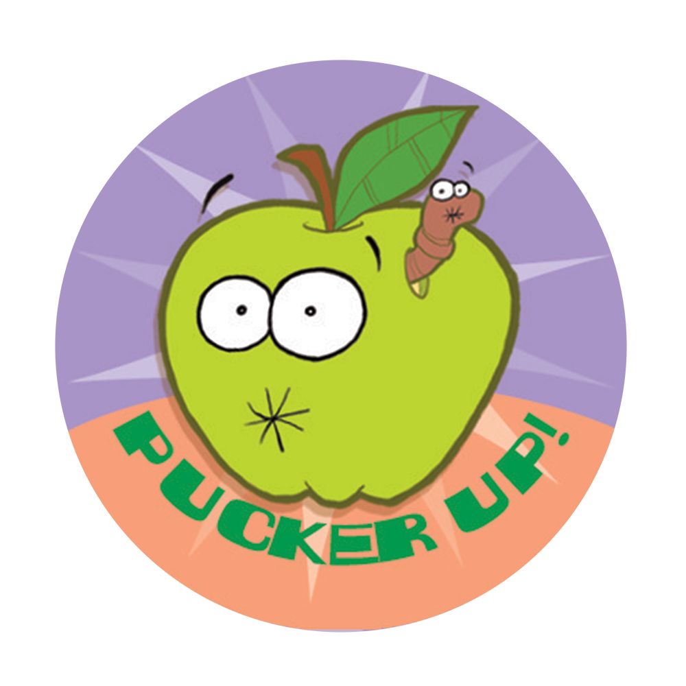 Sour Apple Scratch-N-Sniff Sticker Fun Smelly Stickers for Kids ...