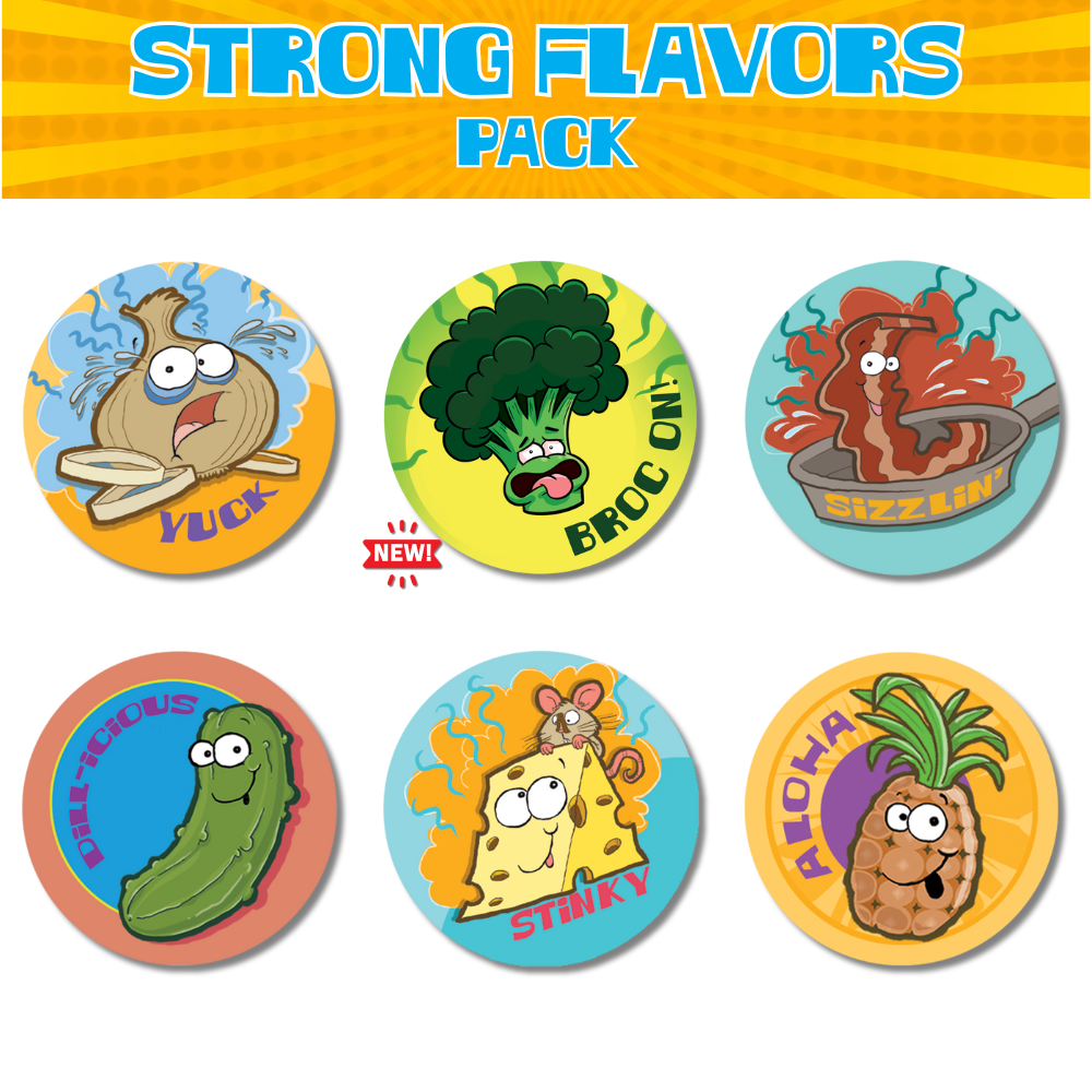 Strong Flavors Sticker Pack – Dr. Stinky's
